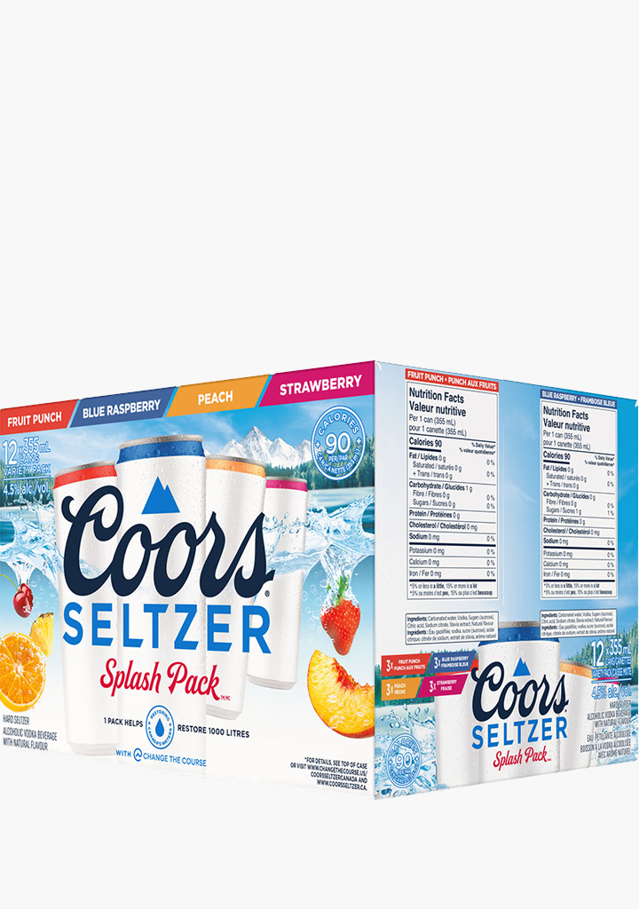 Coors Seltzer Splash Pack - 12x355ML – Willow Park Wines & Spirits ...