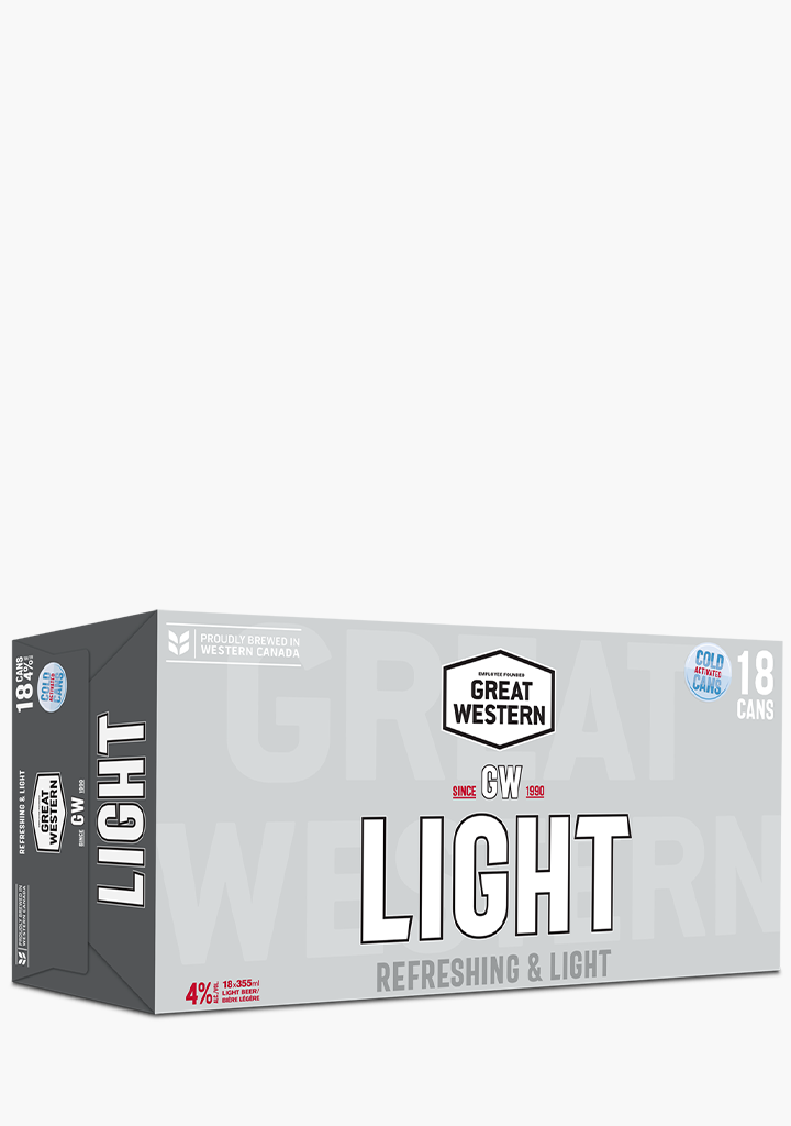 Great Western Light Cans - 18x355ML – Willow Park Wines & Spirits ...